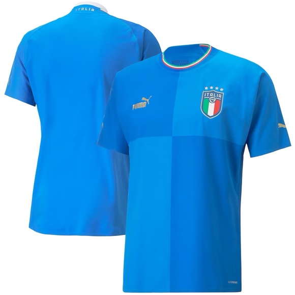 Puma | Shirts | Italy National Team Puma 22223 Home Authentic Blank ...